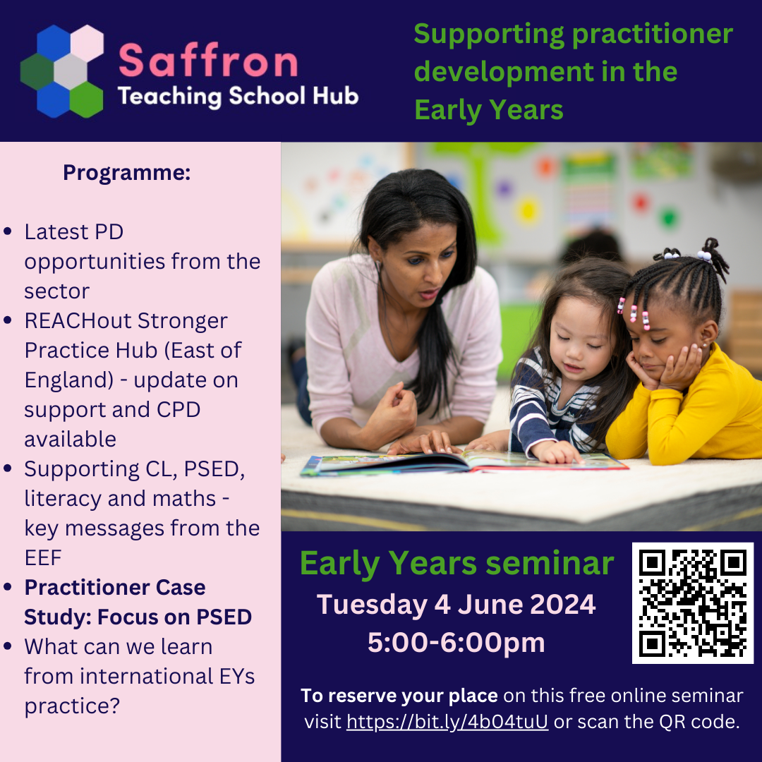 Saffron Teaching School Hub - Early Years Seminar - 4 June 2024